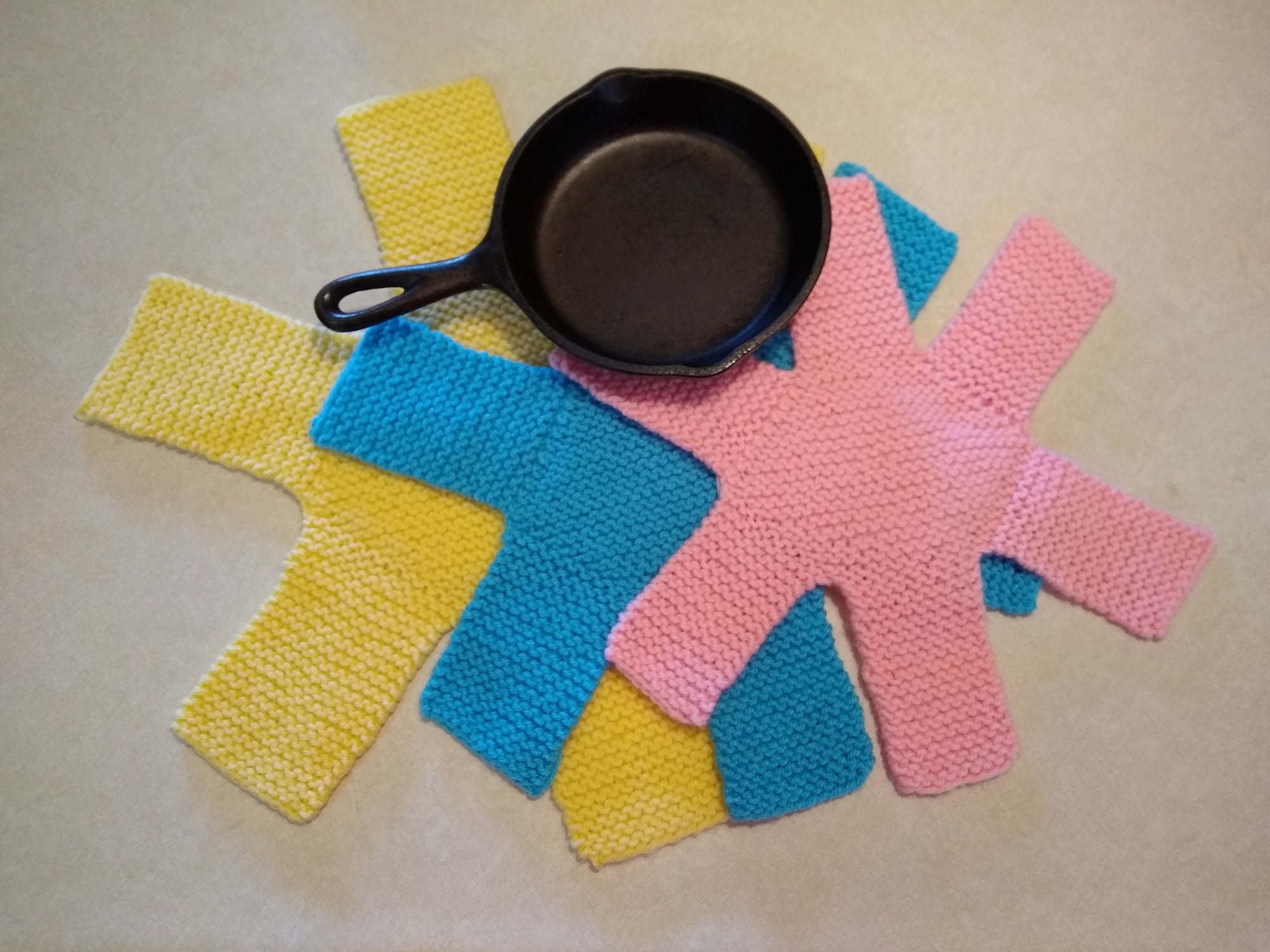Pan and Dish Protectors PDF KNITTING PATTERN, Instructions for Knitting ...