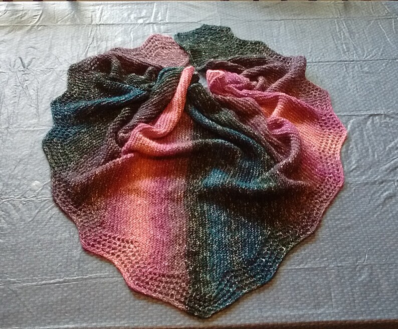 Lace Shawl PDF KNITTING PATTERN Spanish Peaks Shawl Instructions for ...