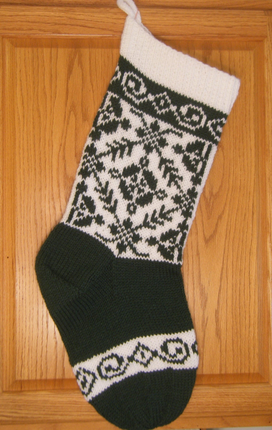 Knitting Pattern PDF Christmas Stocking Norwegian Stranded Design ...