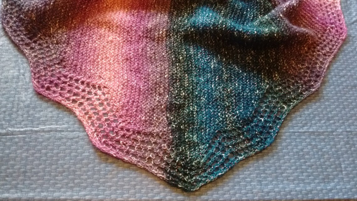 Lace Shawl PDF KNITTING PATTERN Spanish Peaks Shawl Instructions for ...