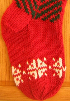 Norway Spruce Christmas Stocking Pattern PDF, Knitted Norwegian ...