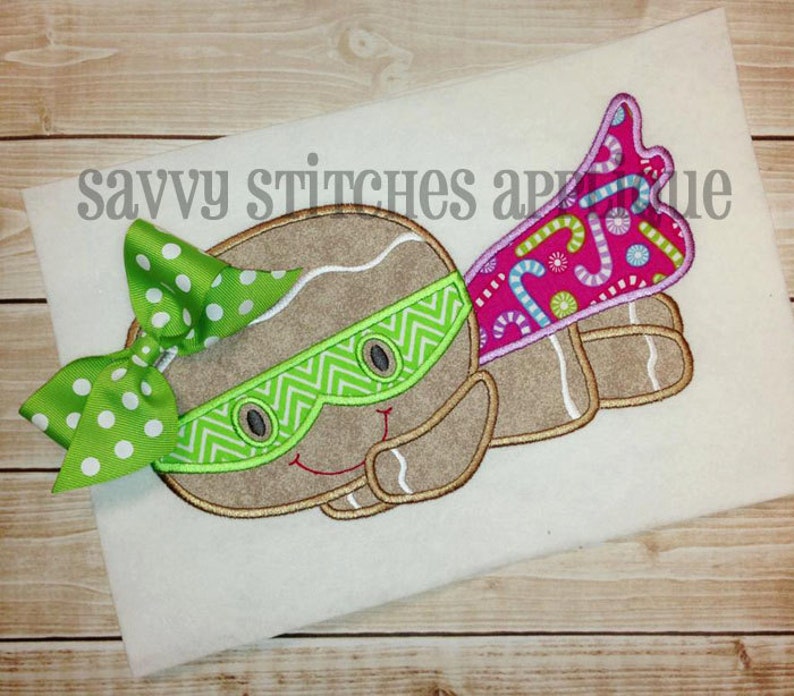 Super Hero Gingerbread Man Machine Embroidery Applique Design - Etsy