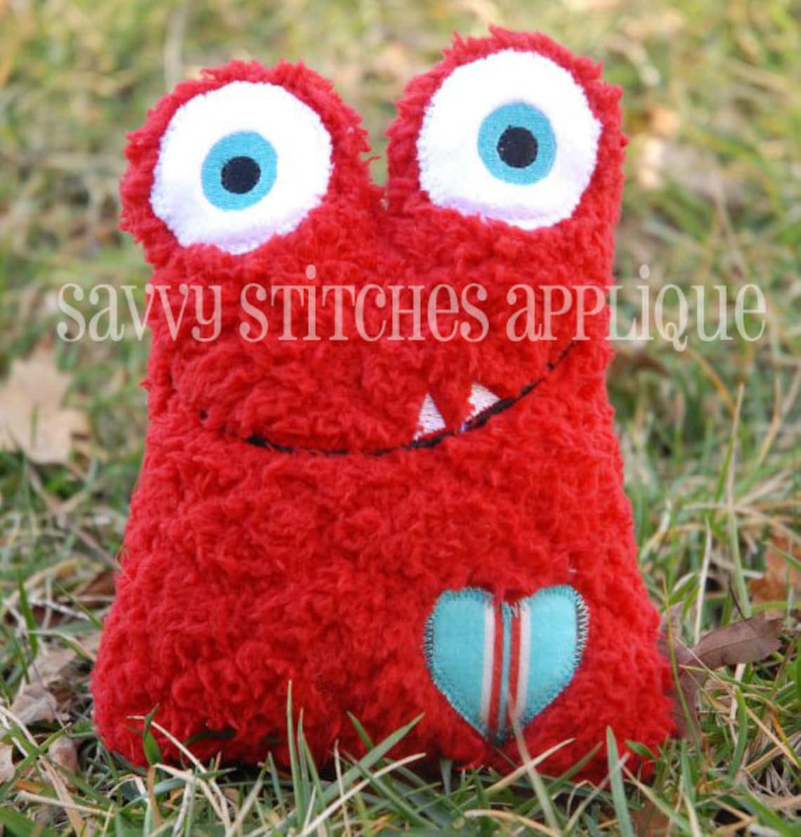 Love Monster Plushie Machine Embroidery Design - Etsy