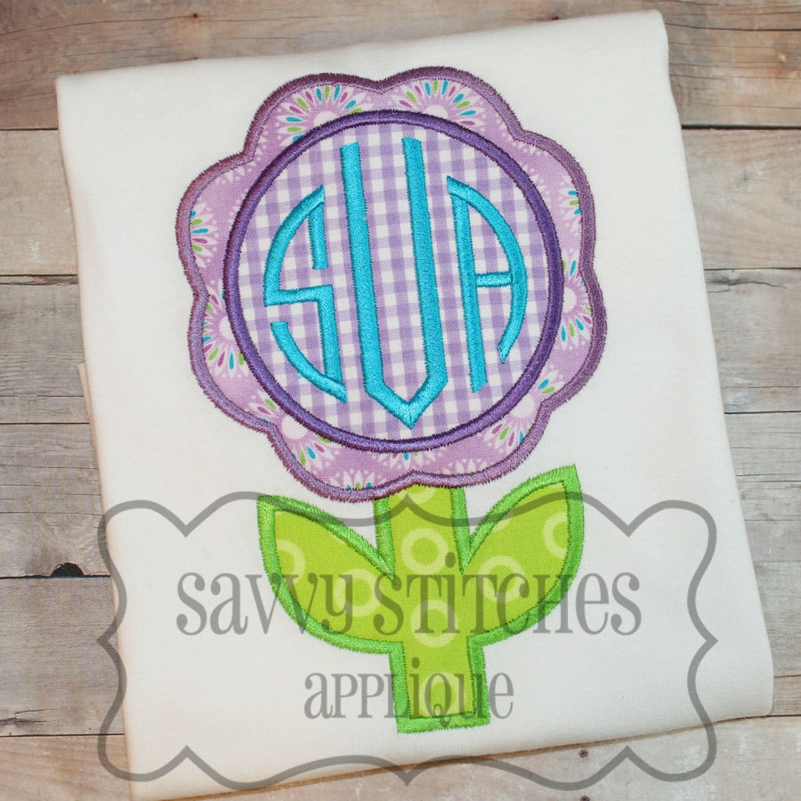 Flower Machine Embroidery Applique Design - Etsy