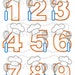Chef Baking Numbers Machine Embroidery Applique Design - Etsy