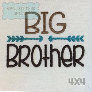 Big Brother Machine Embroidery Design - Etsy