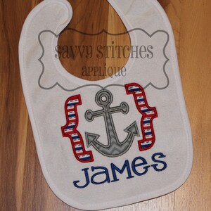 Bracket Anchor Machine Embroidery Applique Design - Etsy