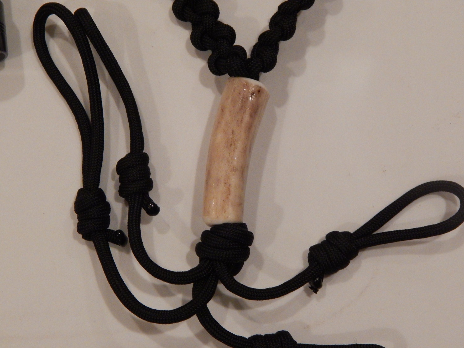 Duck Call Hunting 3 Piece Deer Antler Black Paracord Lanyard - Etsy