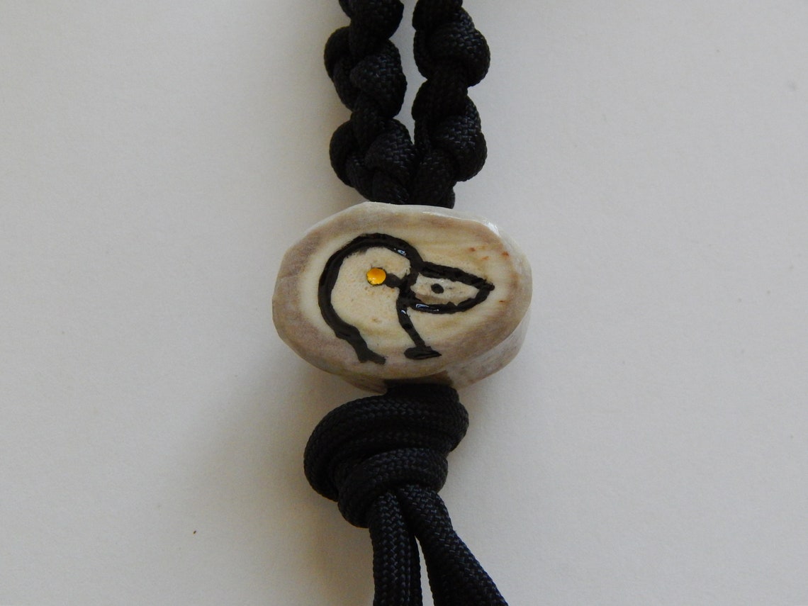 Duck Call Hunting Lanyard: Hand Carved Deer Antler Accent, 6 Call Loops ...