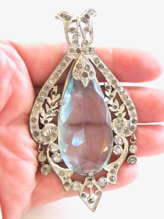 Massive Belle Époque Antique French Paste Necklace Pi… - Gem