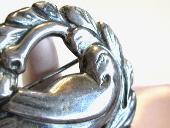 Coro Brooch, 1940's Coro, Scandinavian Bird Brooch, C… - Gem