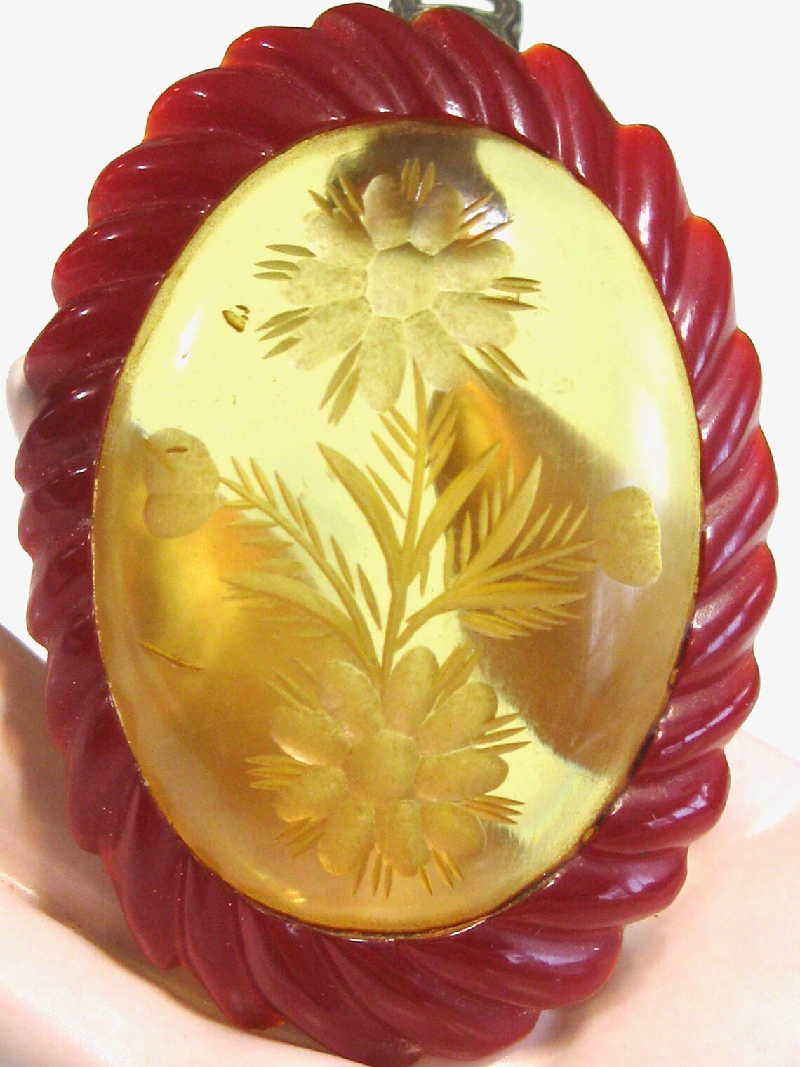 Bold Antique / Vintage 1930's Laminated Bakelite Two Toned - Etsy