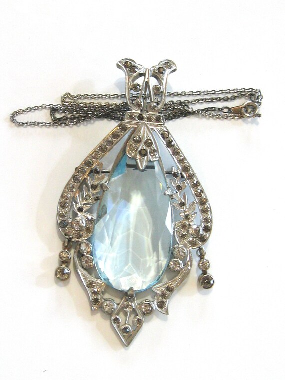 Massive Belle Époque Antique French Paste Necklace Pi… - Gem