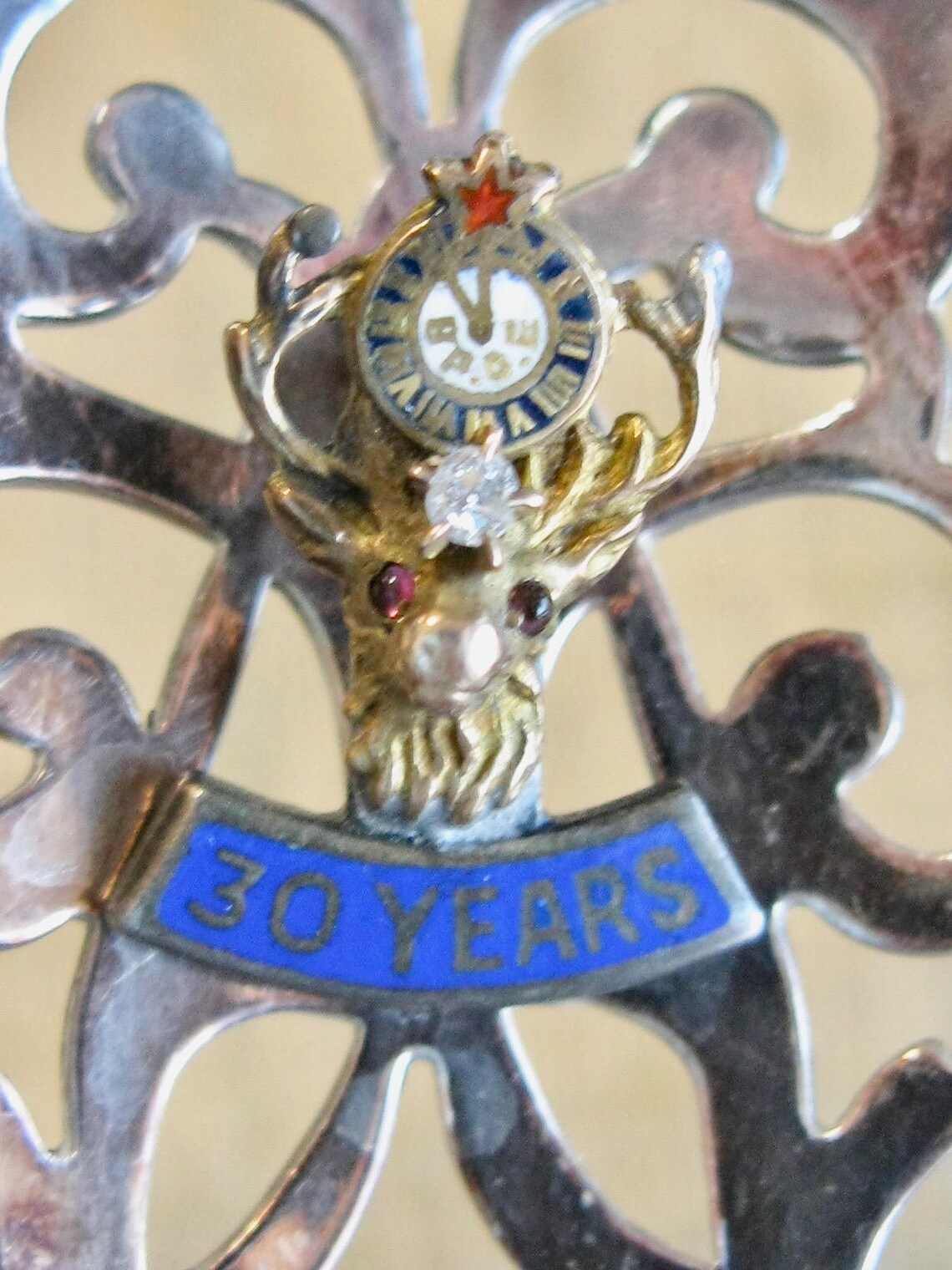 Antique BPOE Benevolent and Protective Order of Elks 30 Year | Etsy
