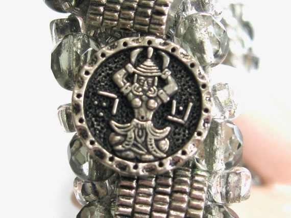 Vintage Crocheted 1960's Stretch Button Goddess Brace… - Gem