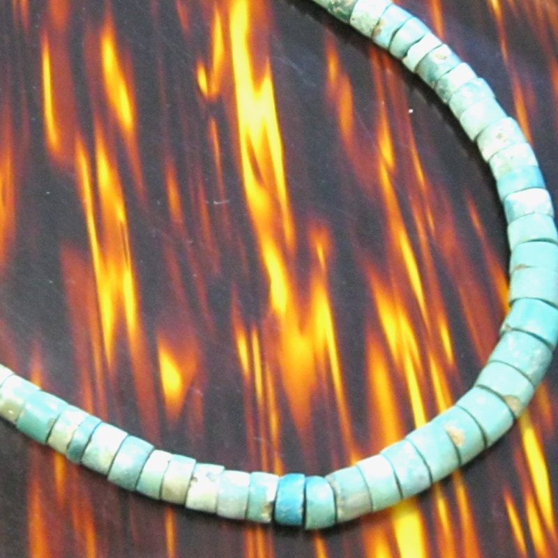 Turquoise Disk Necklace - Etsy