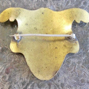 Intriguing Antique Regal Royal Pin / Brooch - Double Buckle Look With ...