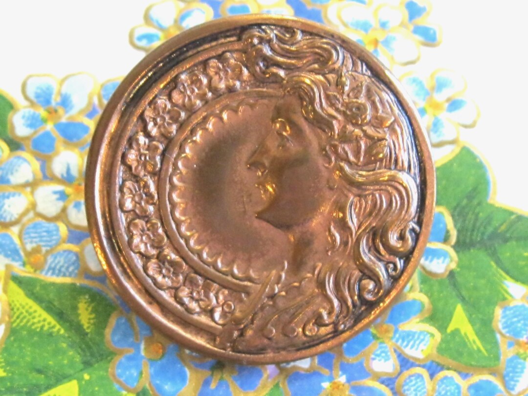 Vintage Copper Repousse Greek Goddess of Spring (& Queen of the ...