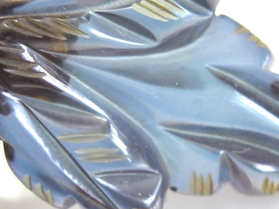 Rare Blue Bakelite or Similar Antique. / Vintage Dres… - Gem