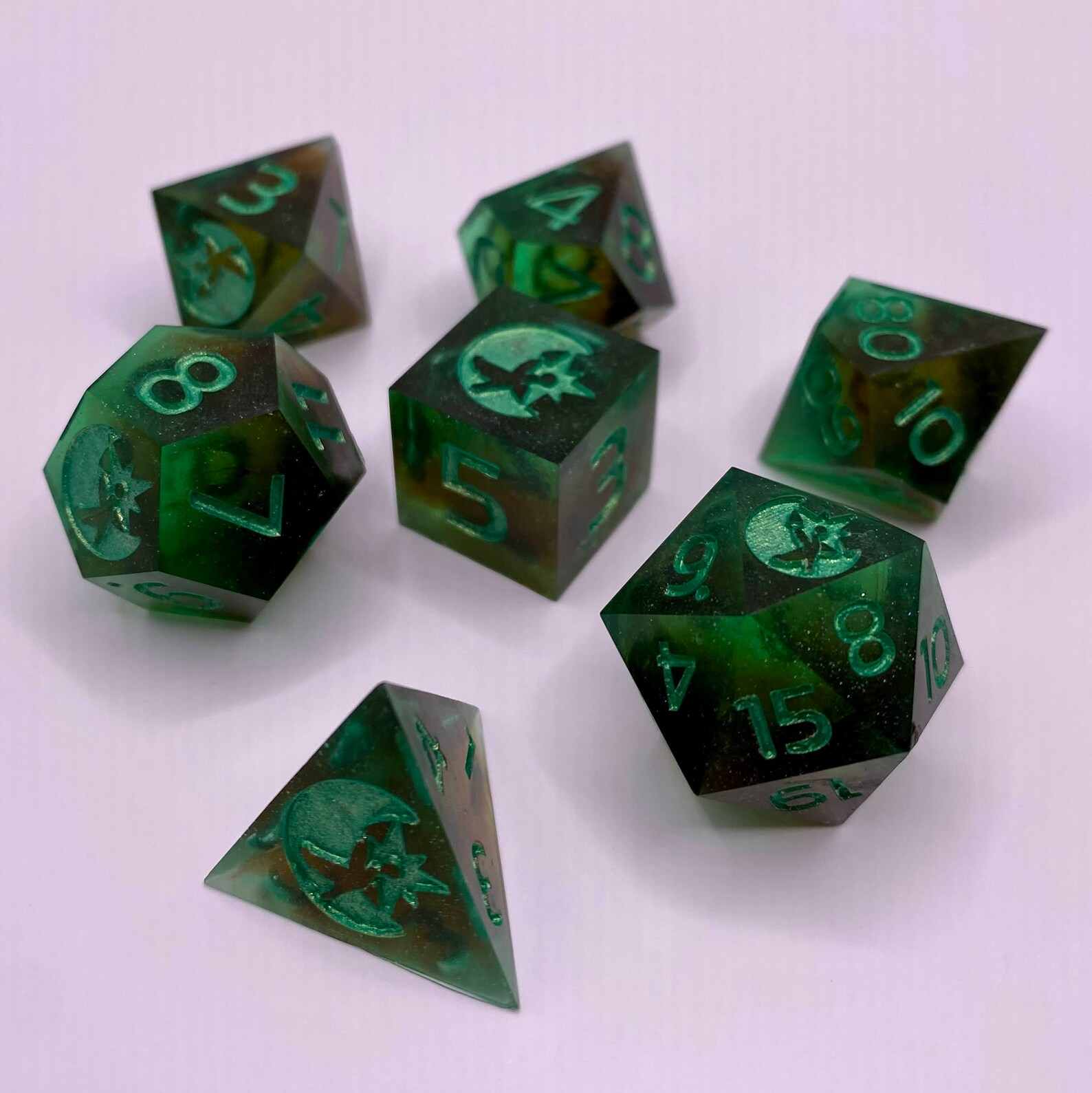 Emerald Ranger Dice Set - Etsy
