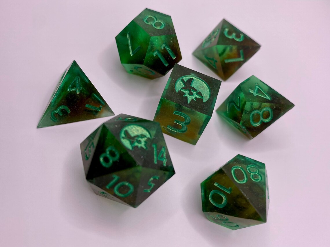 Emerald Ranger Dice Set - Etsy