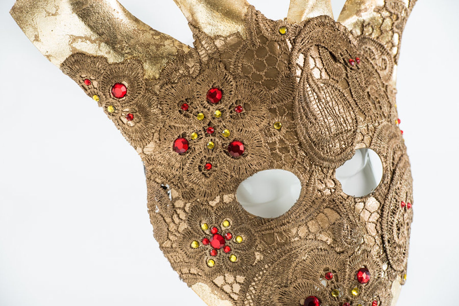 TORO Gold Lace Bull Mask - Etsy