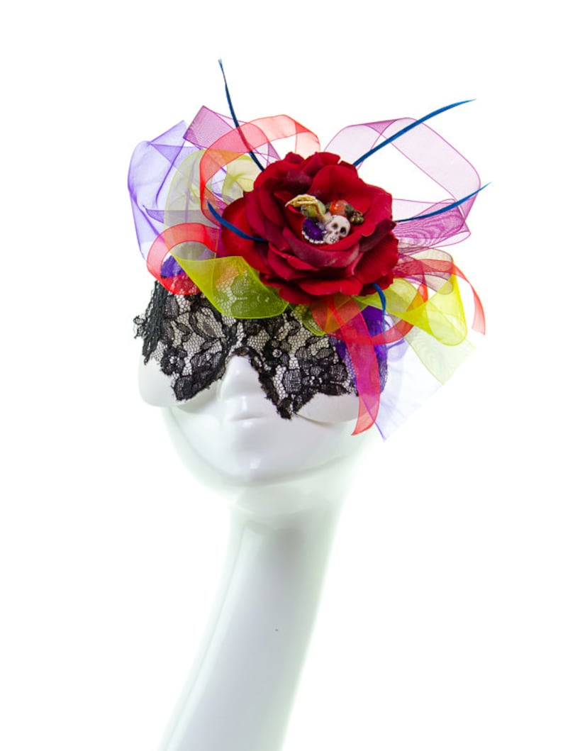 BRUJA - Halloween Day of the Dead Masquerade Mask - Etsy