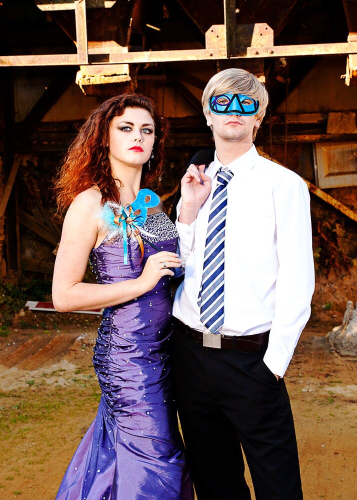 AQUAMARINE Blue Lace Masquerade Prom Mask - Etsy