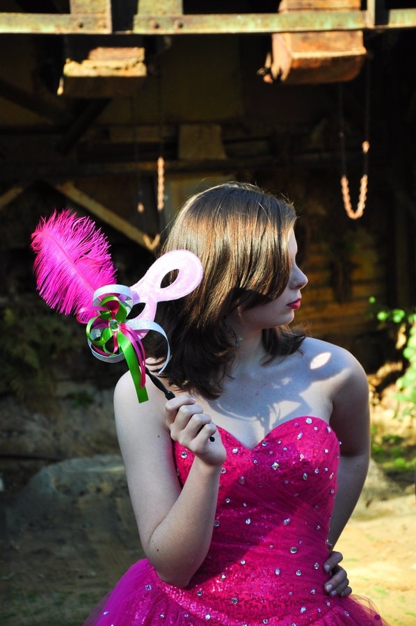 FLAMINGO - Pink Masquerade Prom Mask - Etsy