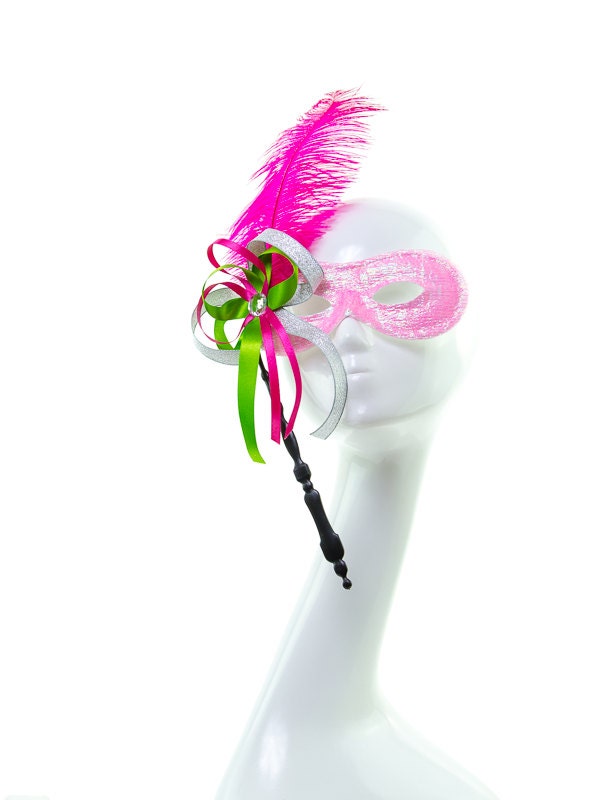 FLAMINGO - Pink Masquerade Prom Mask - Etsy