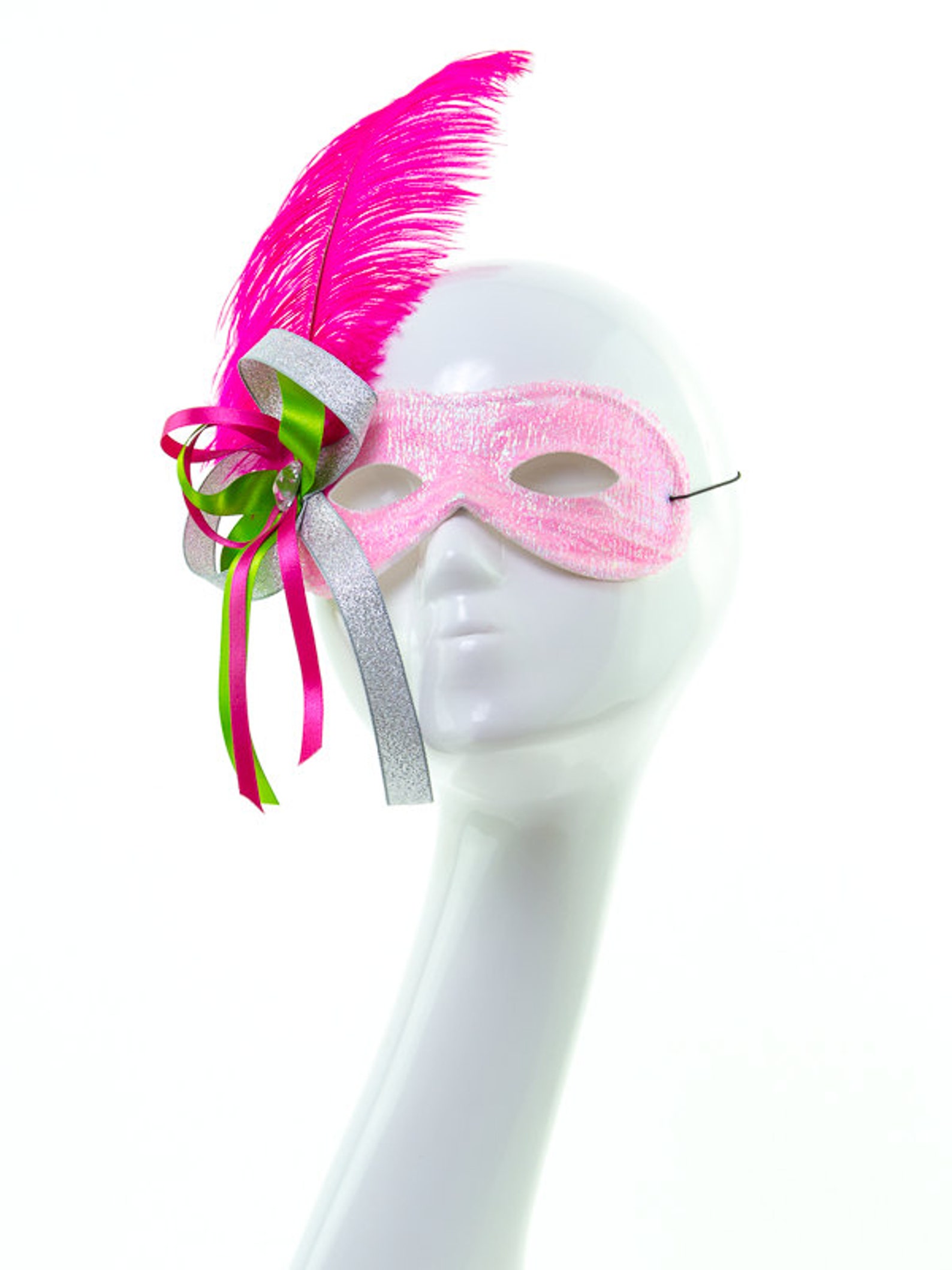 FLAMINGO - Pink Masquerade Prom Mask - Etsy