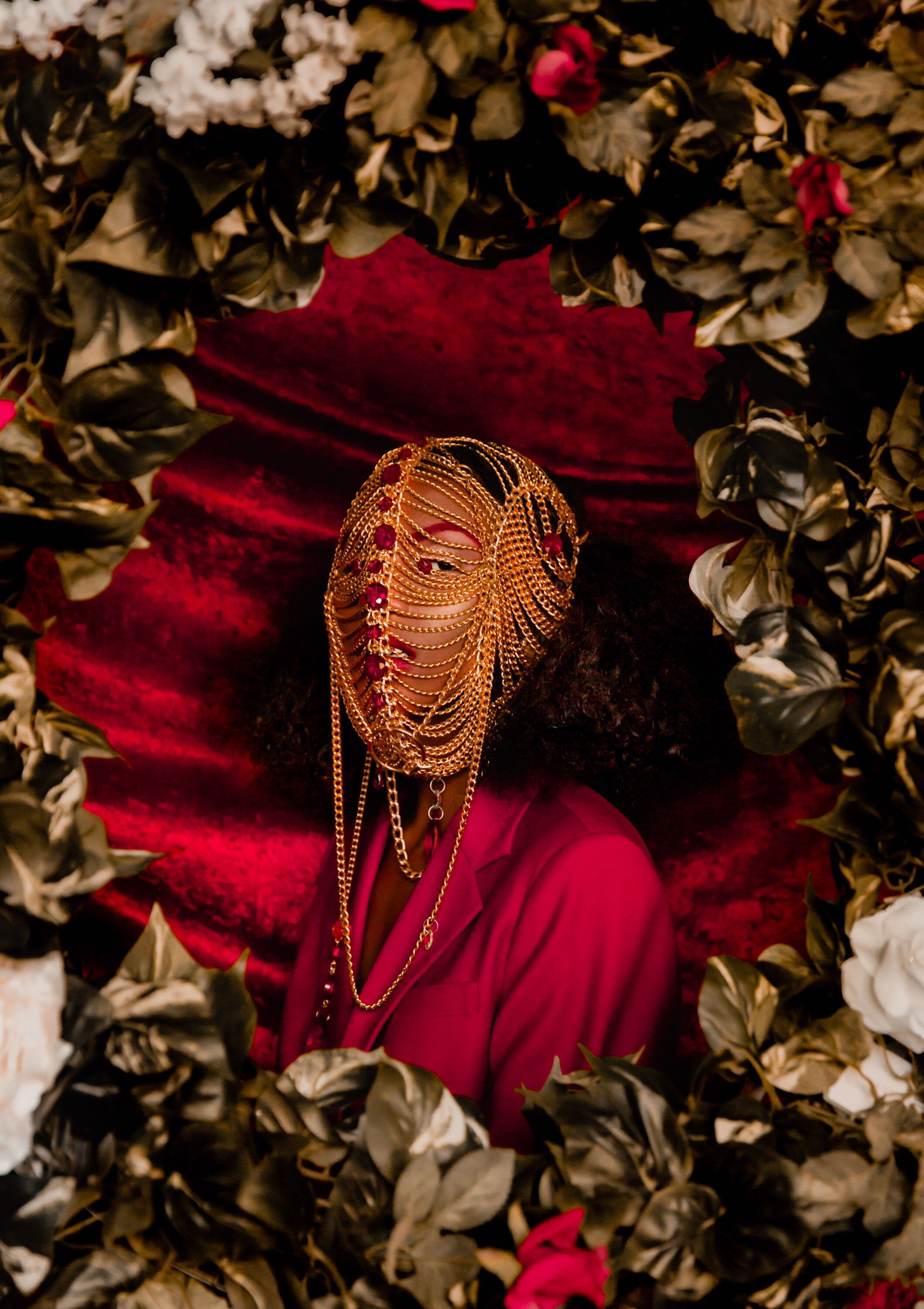 CHASTE - Gold Chain Mask - Etsy