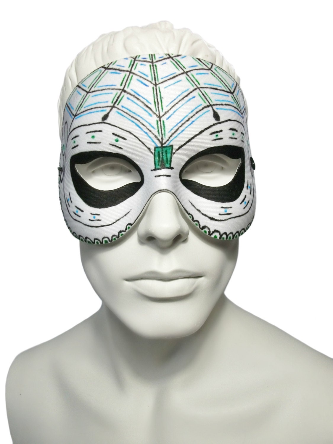 POSSESSED Day of the Dead Halloween Masquerade Mask - Etsy
