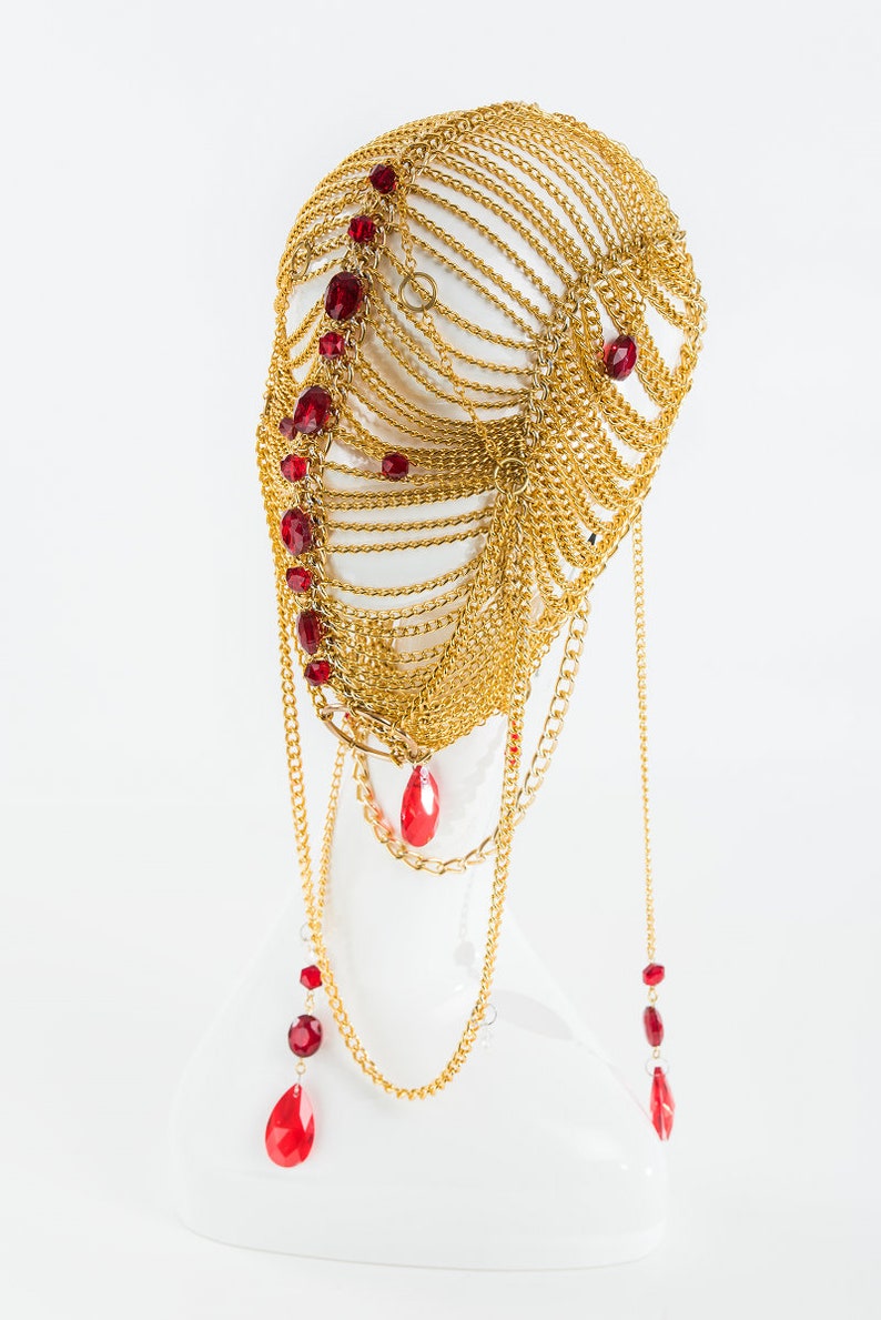 CHASTE - Gold Chain Mask - Etsy
