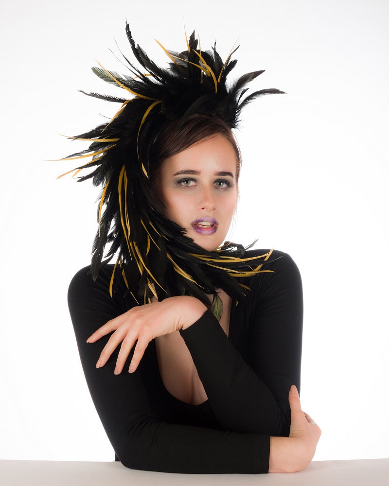 Coco Black Feather Headpiece - Etsy