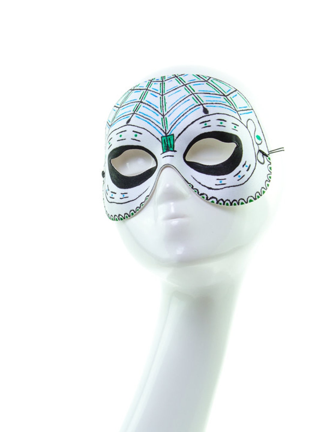 POSSESSED Day of the Dead Halloween Masquerade Mask - Etsy