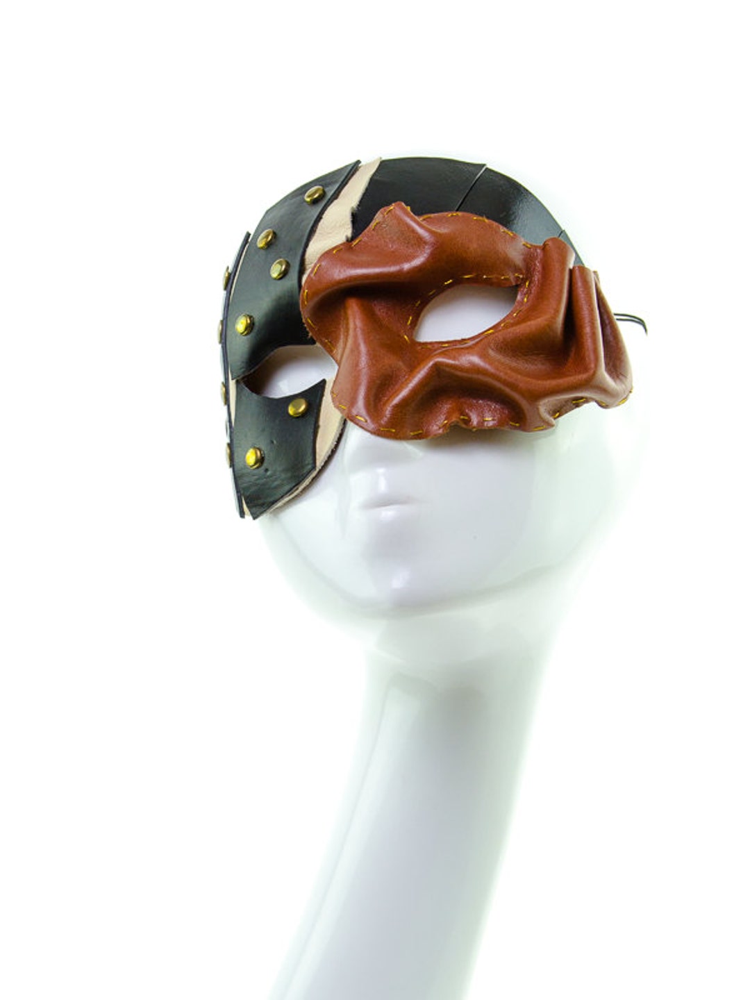 LEATHER FACE - Leather Masquerade Mask - Etsy