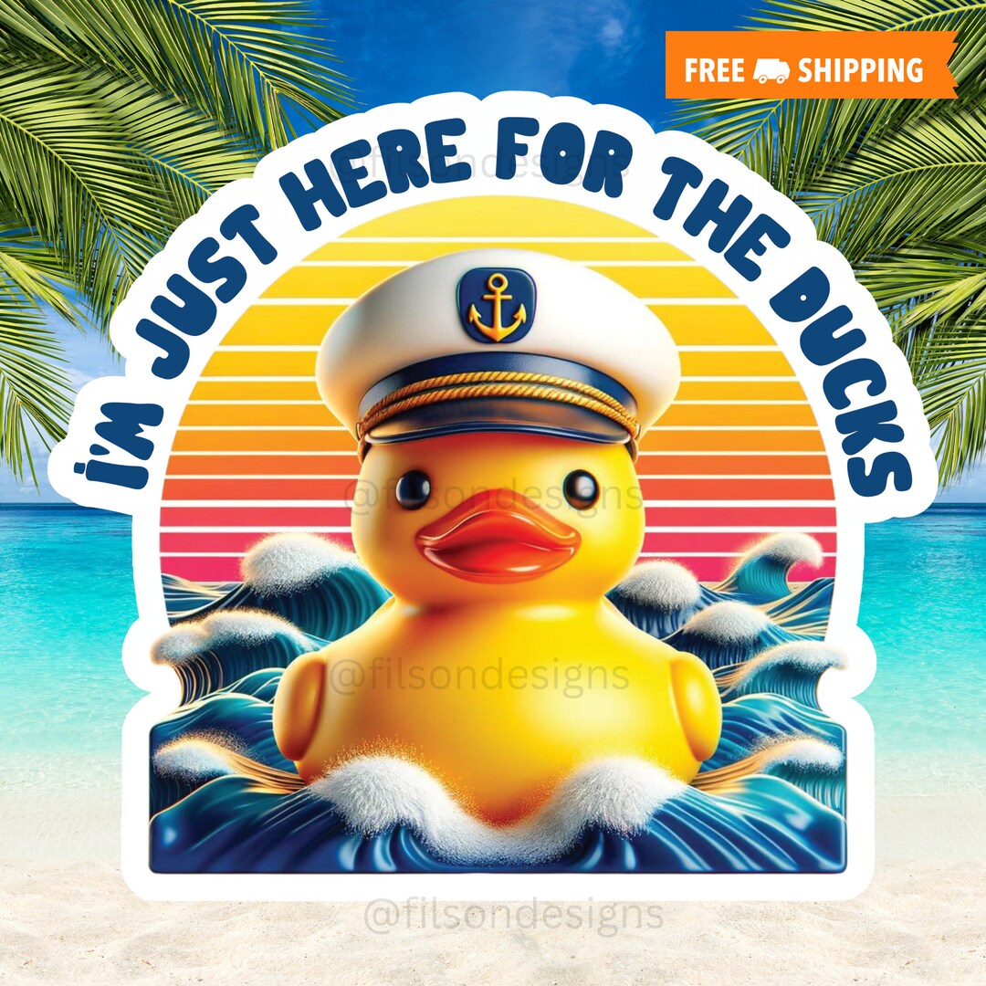 I'm Just Here for the Ducks Cruise Magnet, Cruise Door Magnets ...