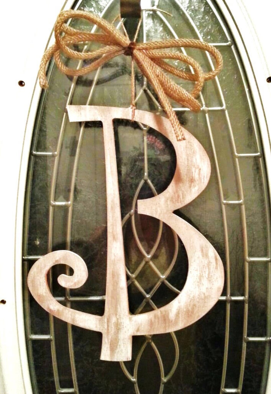 Letter Door Hanger, Monogram Letters, Rustic Letter Door Hanger ...