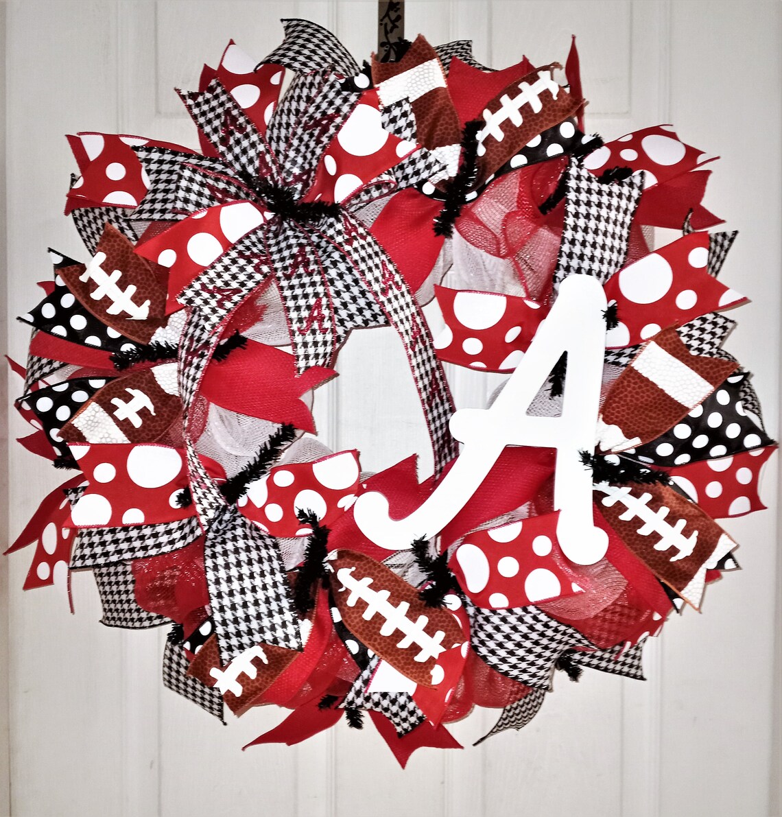 Alabama Wreath Alabama Door Hanger Alabama Football Wreath - Etsy