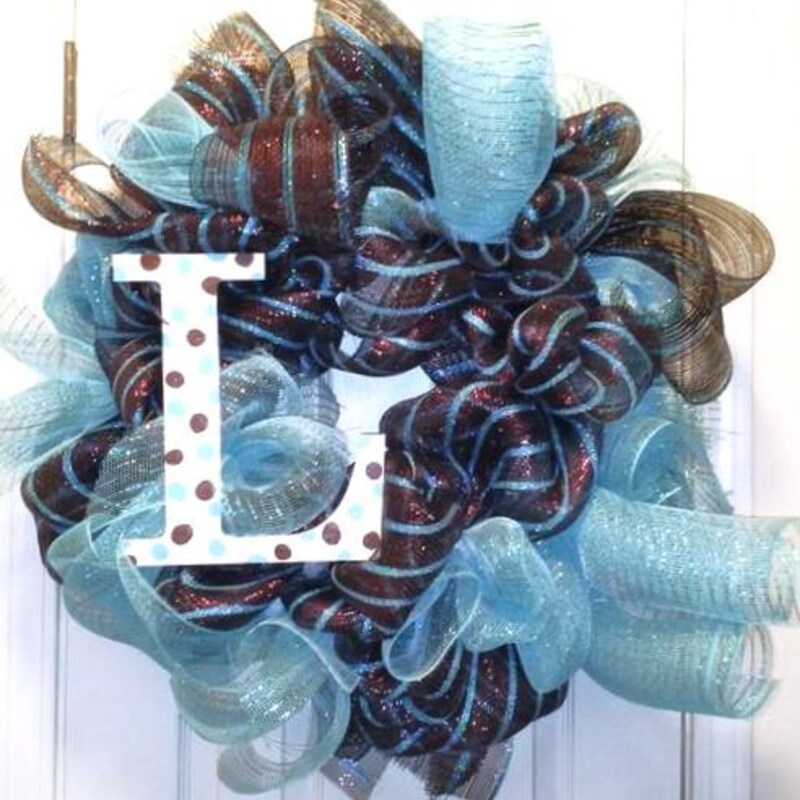 Initial Wreaths - Etsy