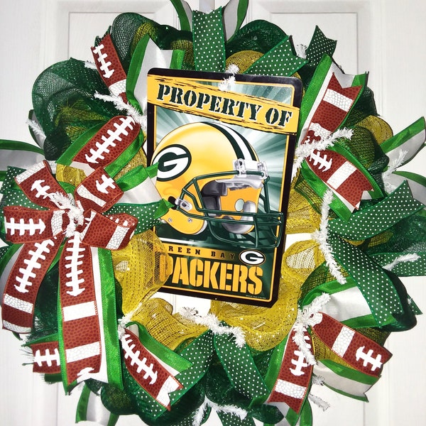 Packers Wreath - Etsy