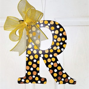 Monogram Door Hanger, Hanging Wood Letter, Letter Door Hanger, Girl's ...