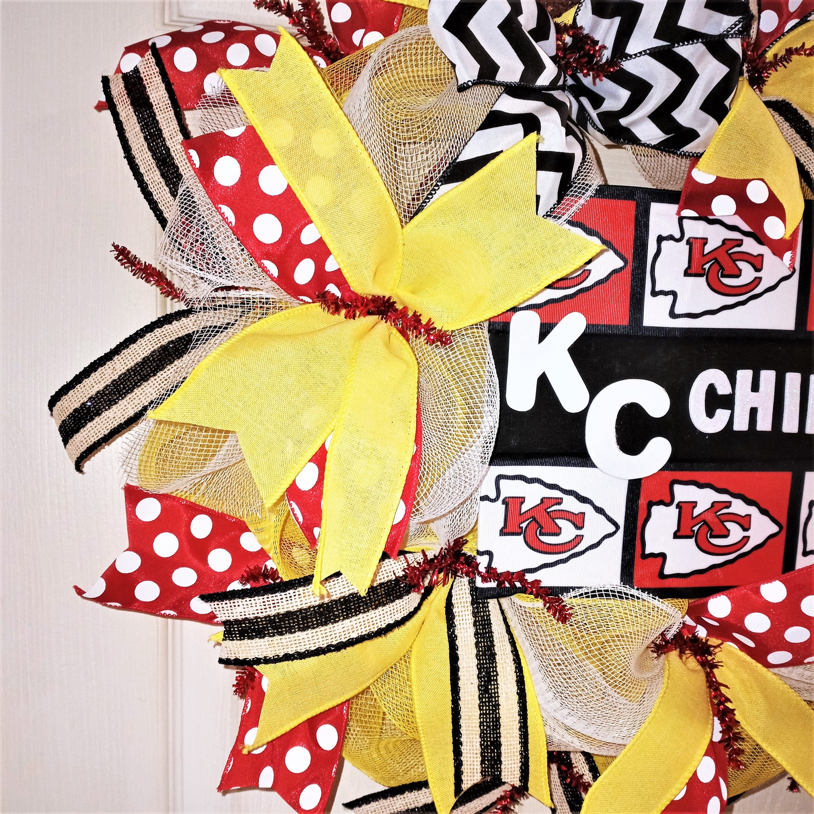 Kansas City Chiefs Wreath Kansas City Chiefs Superbowl - Etsy