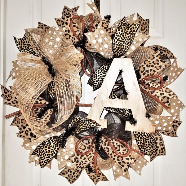 Leopard Print Wreath - Etsy