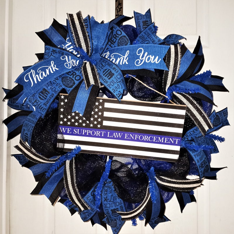 Police Wreath - Etsy