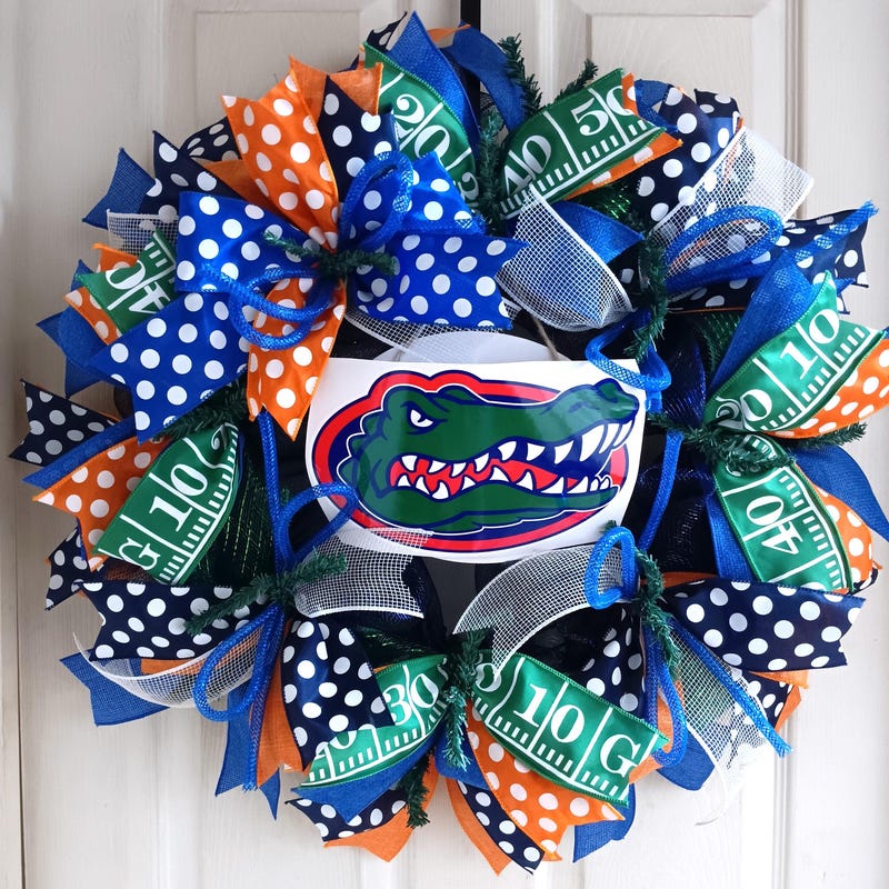 Florida Gator Wreath - Etsy