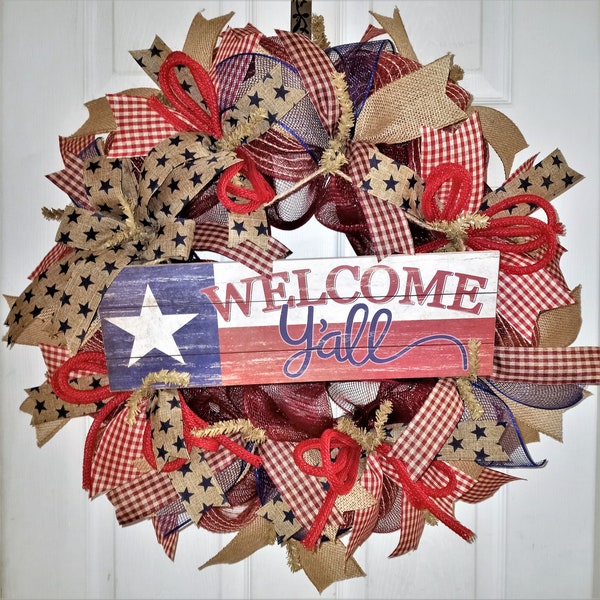 Texas Wreath - Etsy