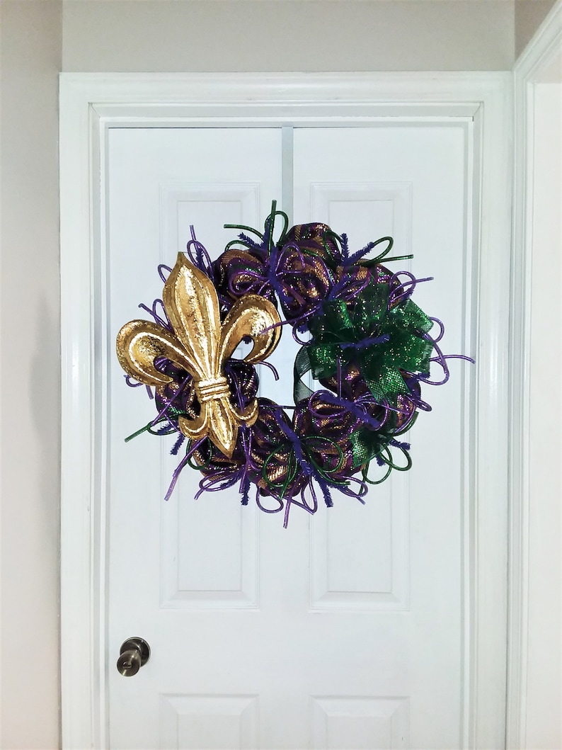 Mardi Gras Wreath Mardi Gras Door Decoration Mardi Gras Door - Etsy