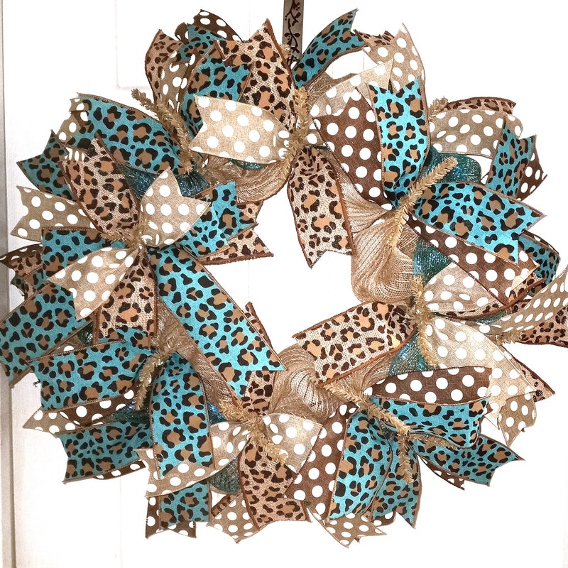 Leopard Print Wreath - Etsy